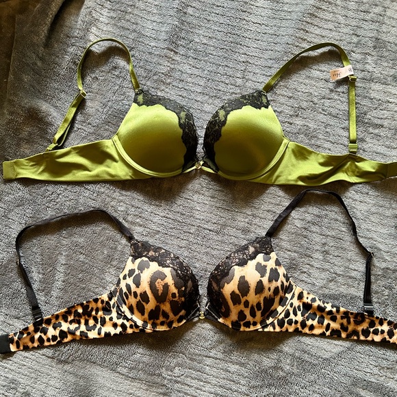Victoria's Secret | Intimates & Sleepwear | Leopard Print And Olive ...